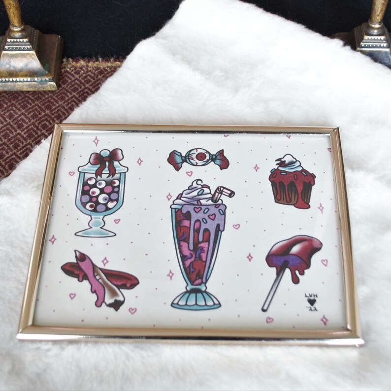 Candy Gore Flash Sheet Print - Etsy