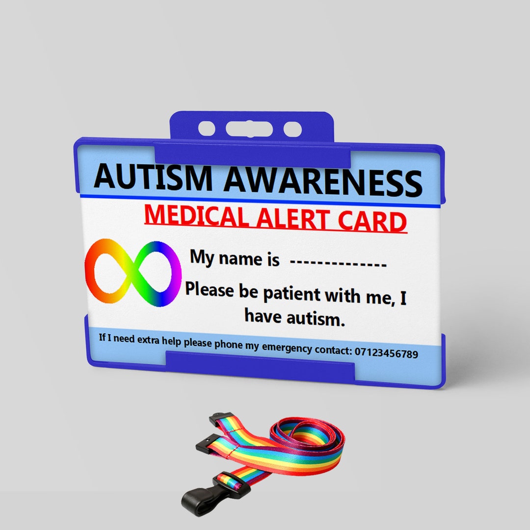 Autism Awareness ID Card - Etsy