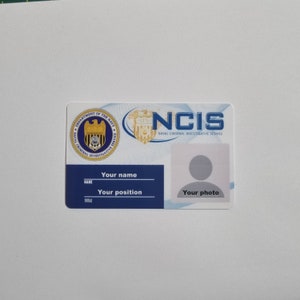 Personalized Printed Novelty ID NCIS Prop Badge Special Agent TV Show ...