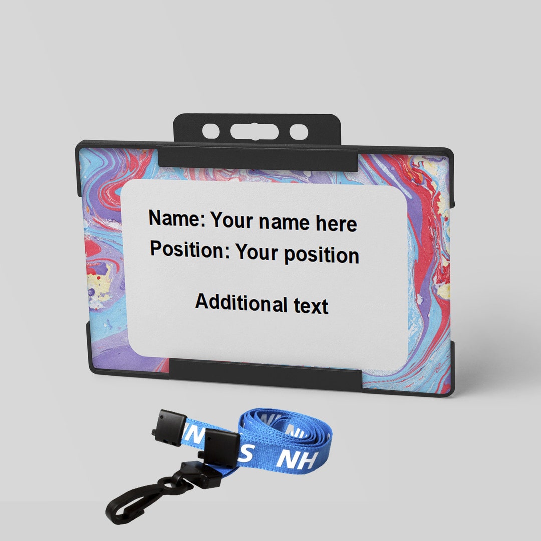 Staff ID Card IC13 Personalized Identification Card With - Etsy