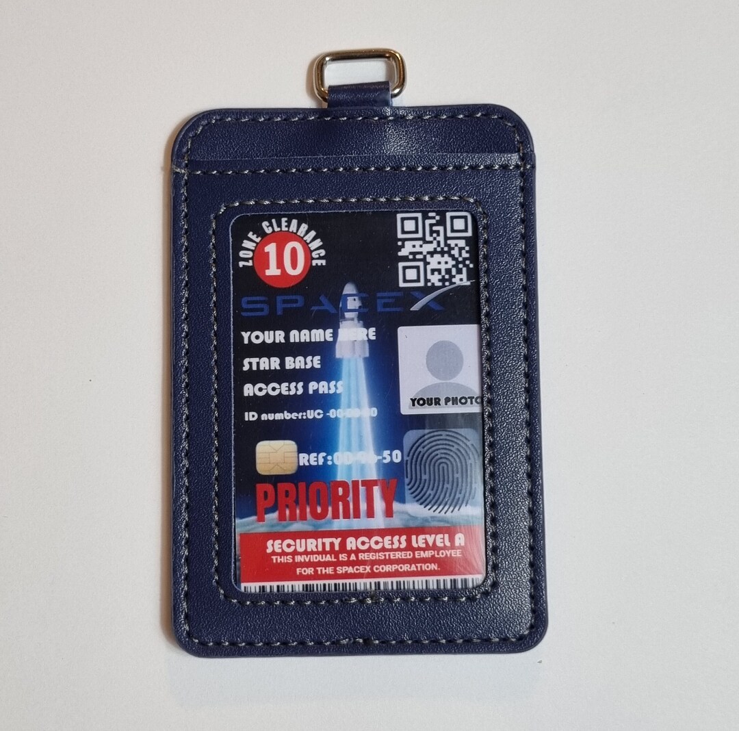 Spacex Cosplay ID Card Authentic Replica for Space Enthusiasts - Etsy