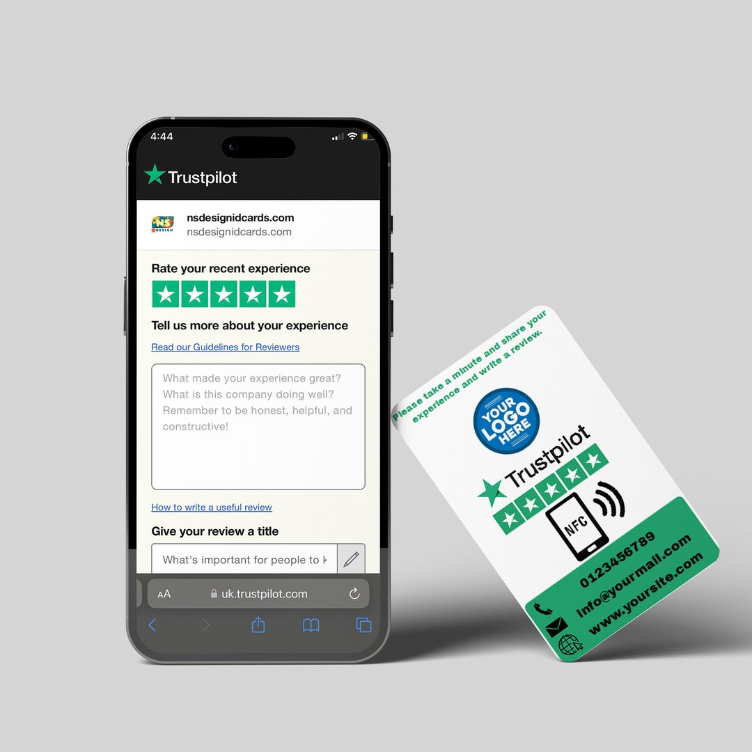NFC Trustpilot Tap-to-review Card: Streamline Customer Feedback and ...