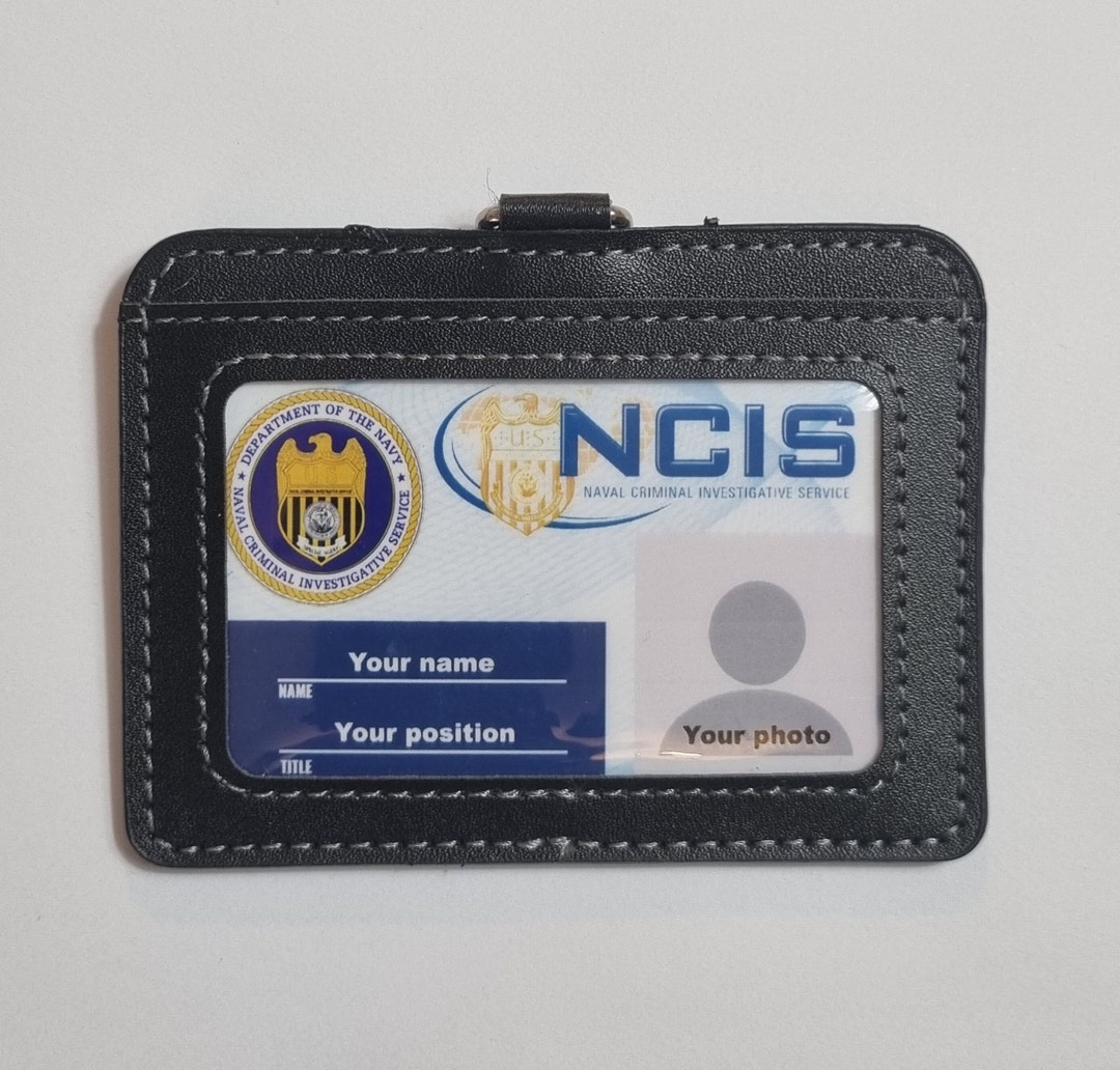 Personalized Printed Novelty ID NCIS Prop Badge Special Agent TV Show ...