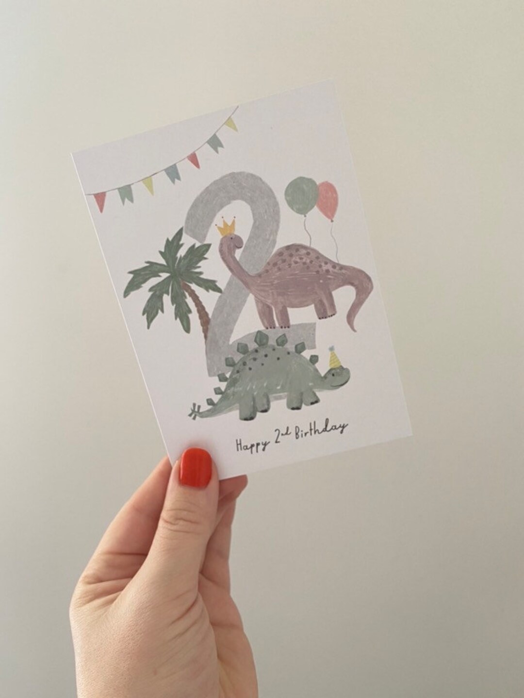 Number Birthday Card Birthday Greeting Card Unisex Card Baby Girl Card ...