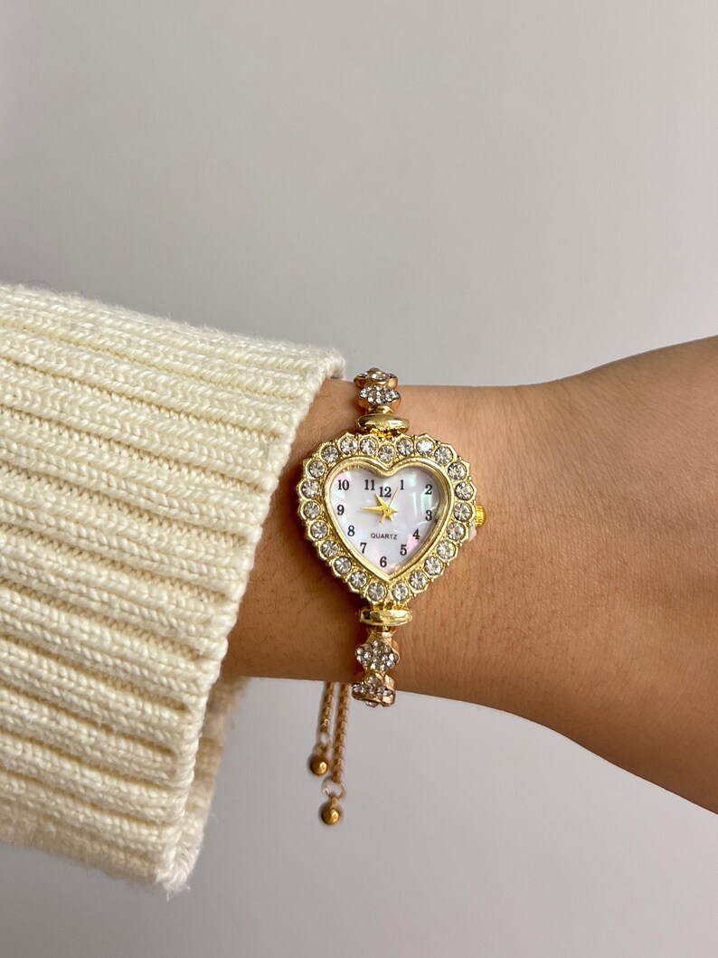 Watch Bracelet, Watch Gold, Gold Watch for Her, Bracelet Watch - Etsy