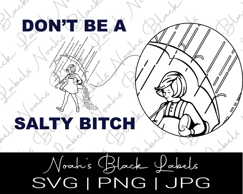 Salty Bitch free Commercial Use Digital Download Svg, Png, Jpg Cricut ...