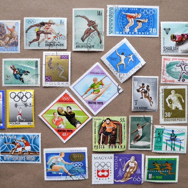 Sports Stamps - Etsy