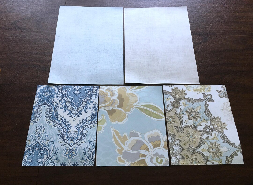 Vintage Boho Wallpaper Squares USA Made Neutral Beige Blue White - Etsy