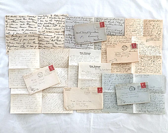 Antique Handwritten Letters 1918-1920s, Envelopes, Stationery, Canceled ...