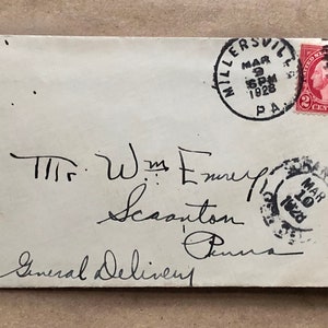 Vintage Envelopes GOLD Wax Seals, 1920s Envelopes, Old Handwriting Junk ...