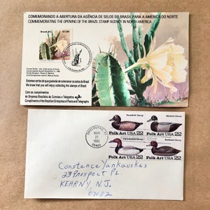 1980s Ephemera, 1983 Brazil Cactus Series, Vintage Envelopes, Vintage ...