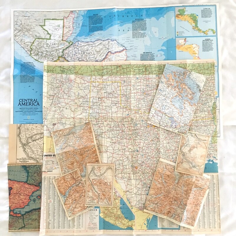 Decoupage World Map - Etsy