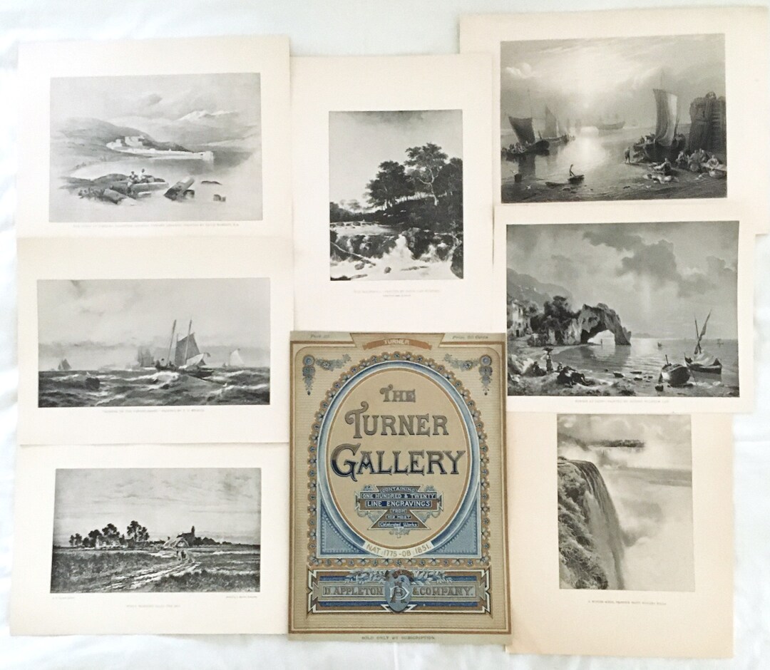 Original Antique 1879-1880 Victorian Art Engravings Turner Gallery ...