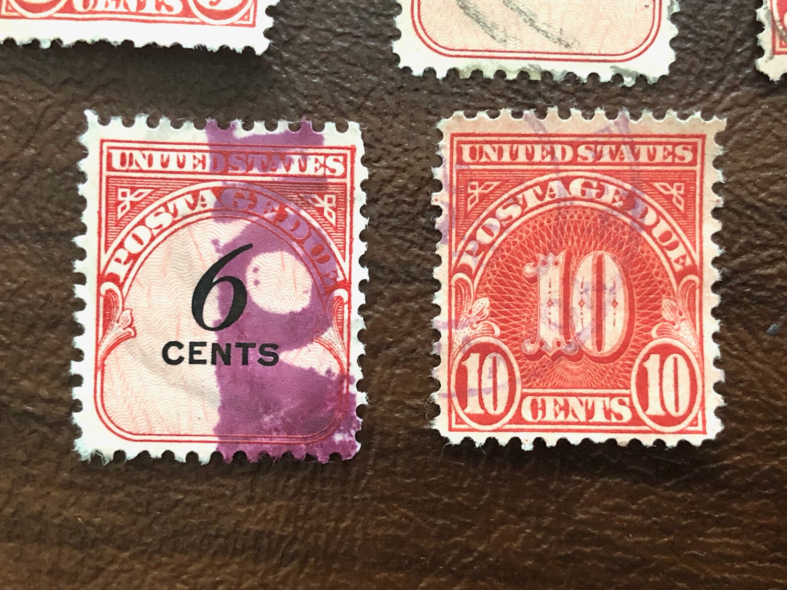 14 Vintage Postage Due Stamps, US Stamps, Handmade Envelope - Etsy