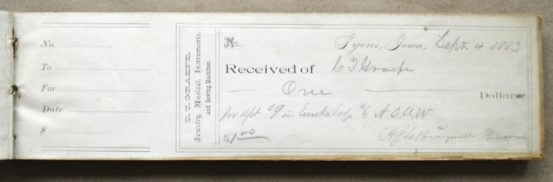 Antique Victorian 1880s-1890s Receipt Book Marbled Cover - Etsy