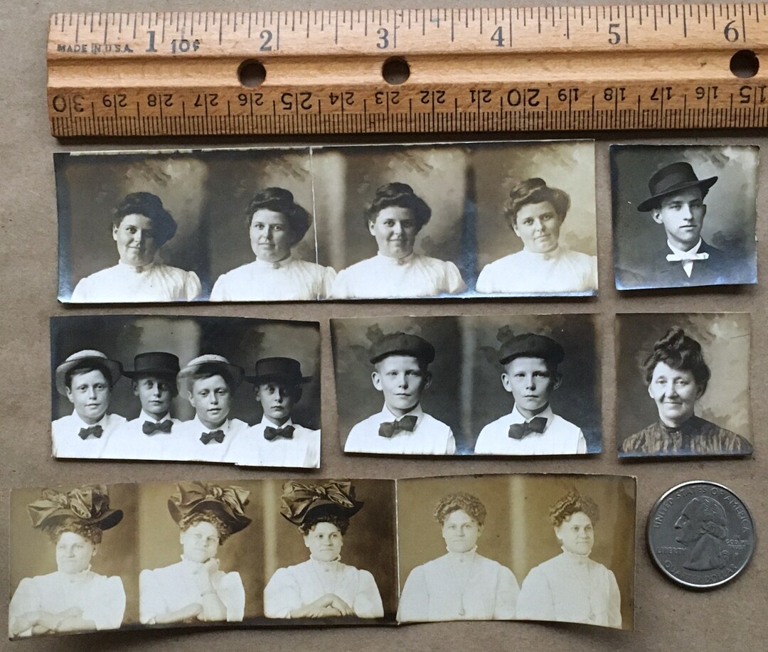 Antique Miniature Photos Small Victorian / Edwardian Portraits 1800s ...