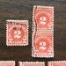 14 Vintage Postage Due Stamps, US Stamps, Handmade Envelope - Etsy