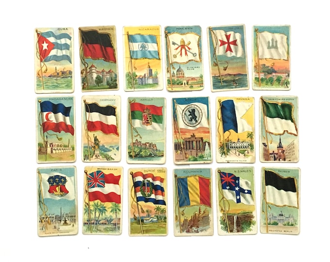 1909-1911 Recruit Little Cigars Flags of All Nations Series, Antique ...