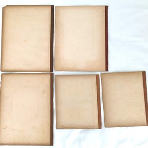 Antique Victorian Photo Album Illustrated Pages, Satin Finish End ...