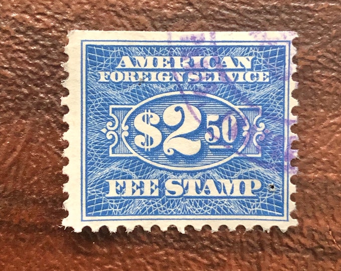 American Foreign Service Fee Stamp, USA Stamp | Junk Journal Collage ...
