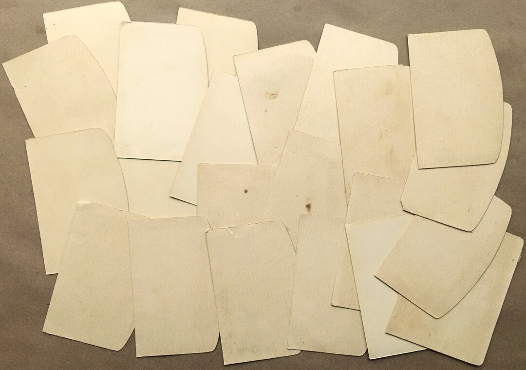 1800s Antique Blank Papers Curved Edge 22 Victorian Pages - Etsy