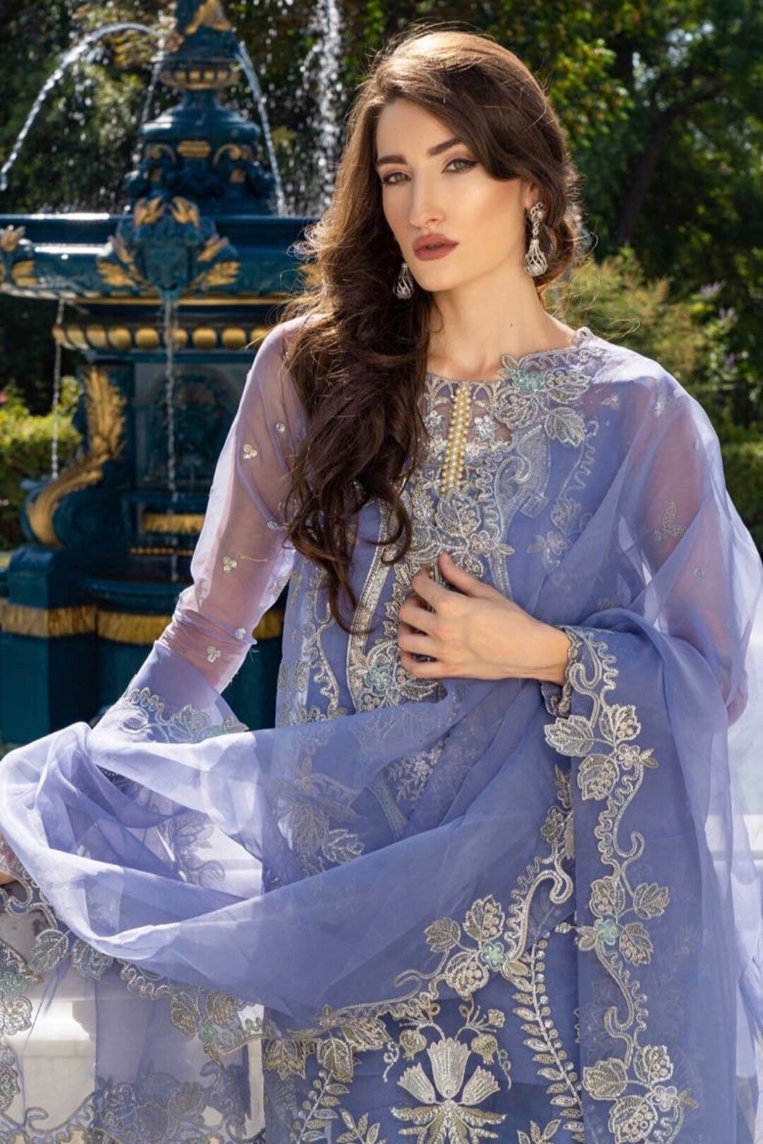 Marium & Maria Designer Party Wear Medium Size Pakistani Designer - Etsy