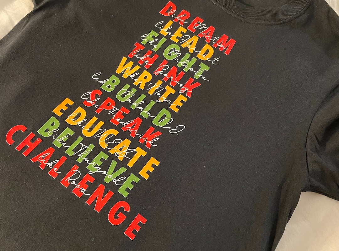Black History Month Shirt-dream Like Martin Shirt-write Like Maya Shirt ...