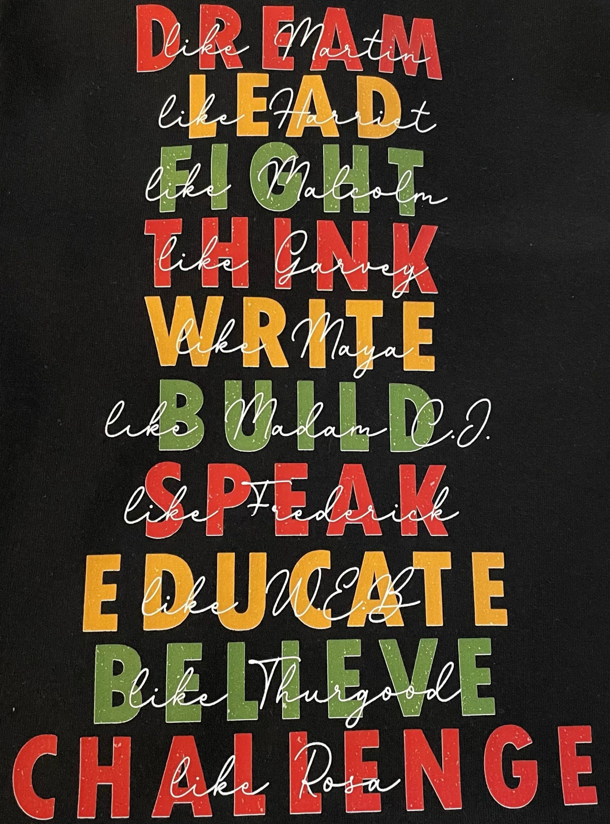 Black History Month Shirt-dream Like Martin Shirt-write Like Maya Shirt ...