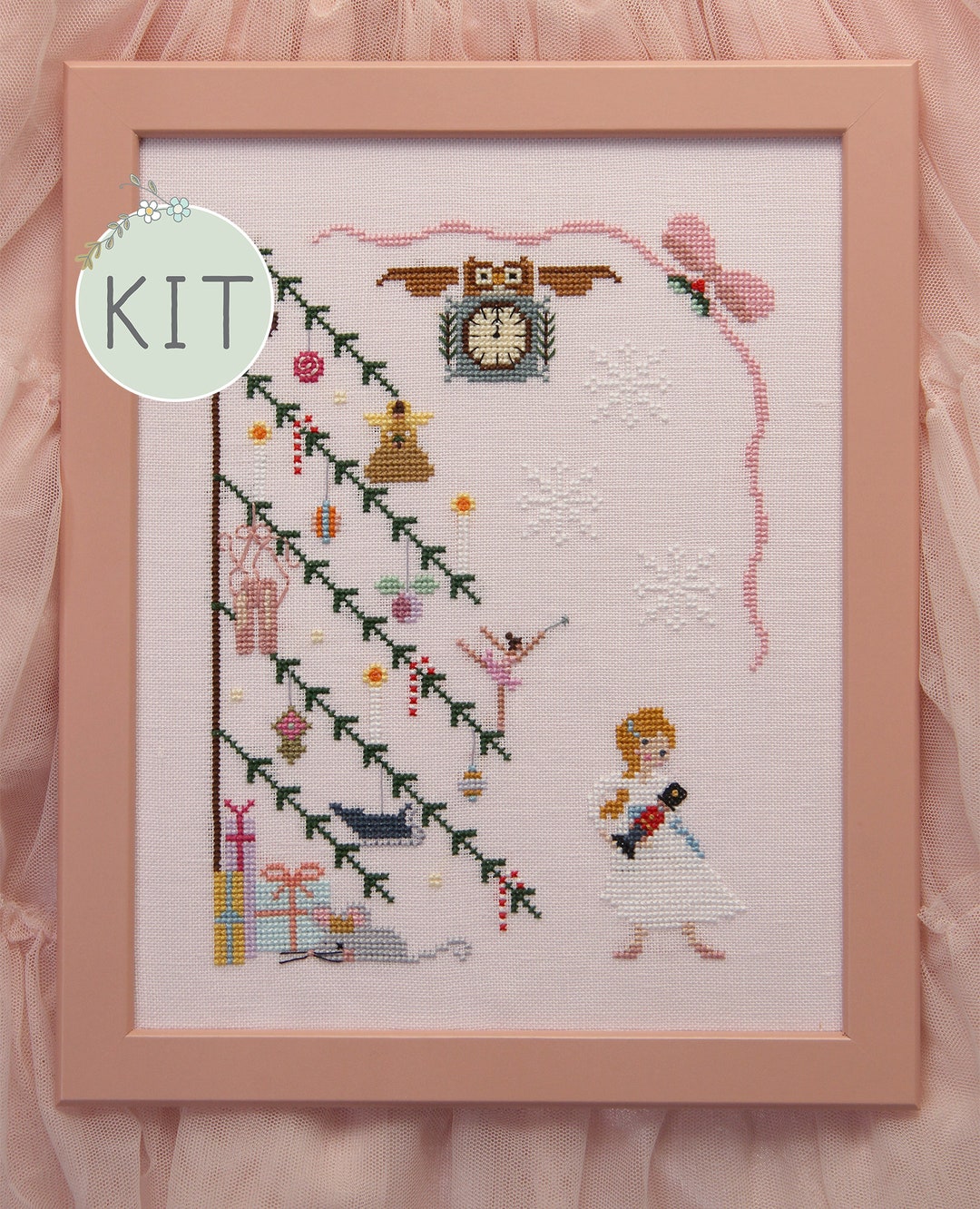 Nutcracker Cross Stitch Kit, Christmas Cross Stitch Pattern, Nutcracker ...