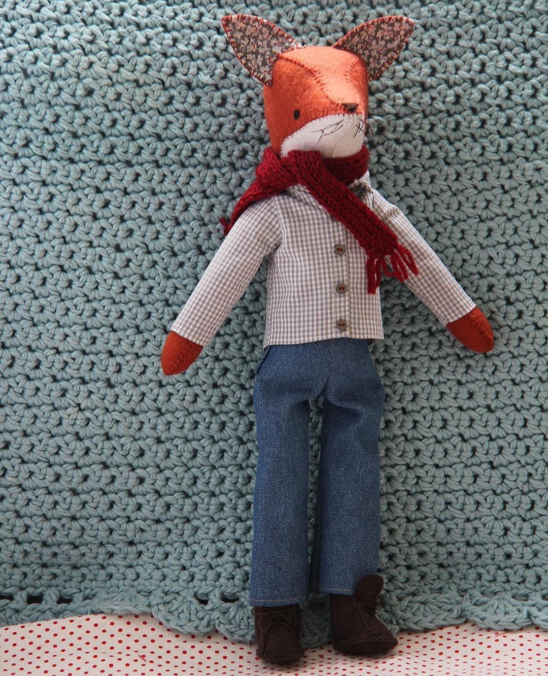 Fox Doll Pattern, Soft Doll Sewing Pattern, Cloth Doll Pattern, Hand ...
