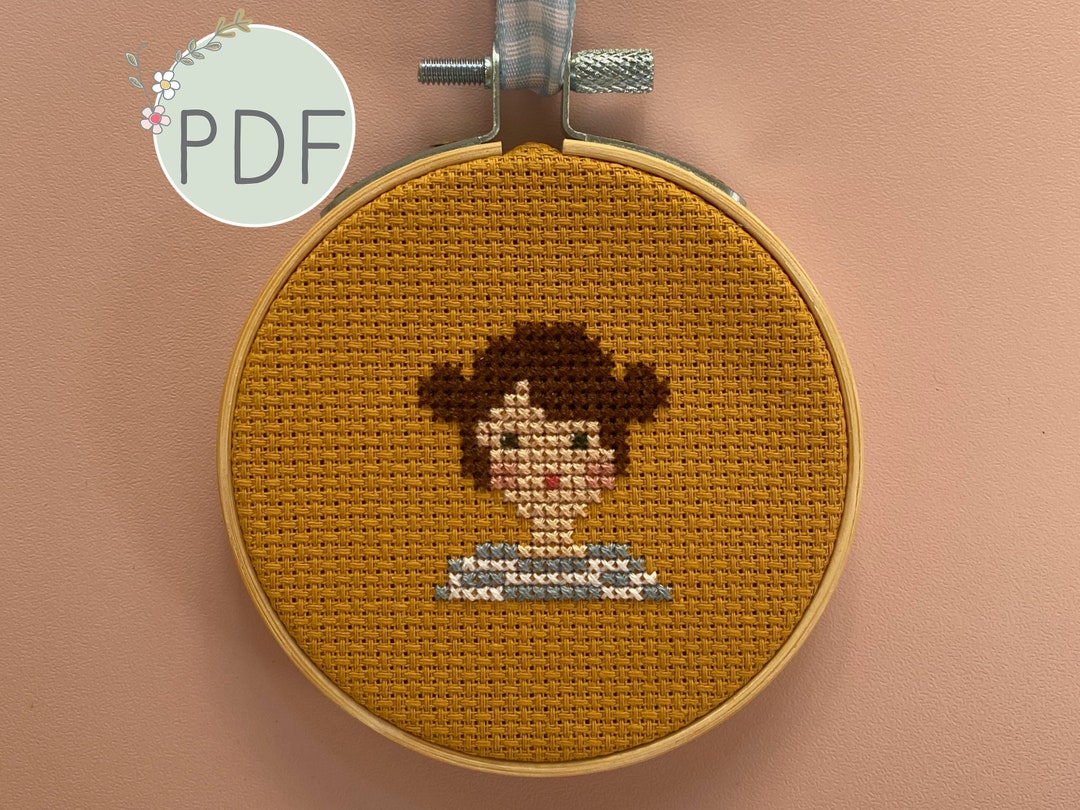 Cross Stitch PDF Pattern for Beginners, Instant Download, Easy ...