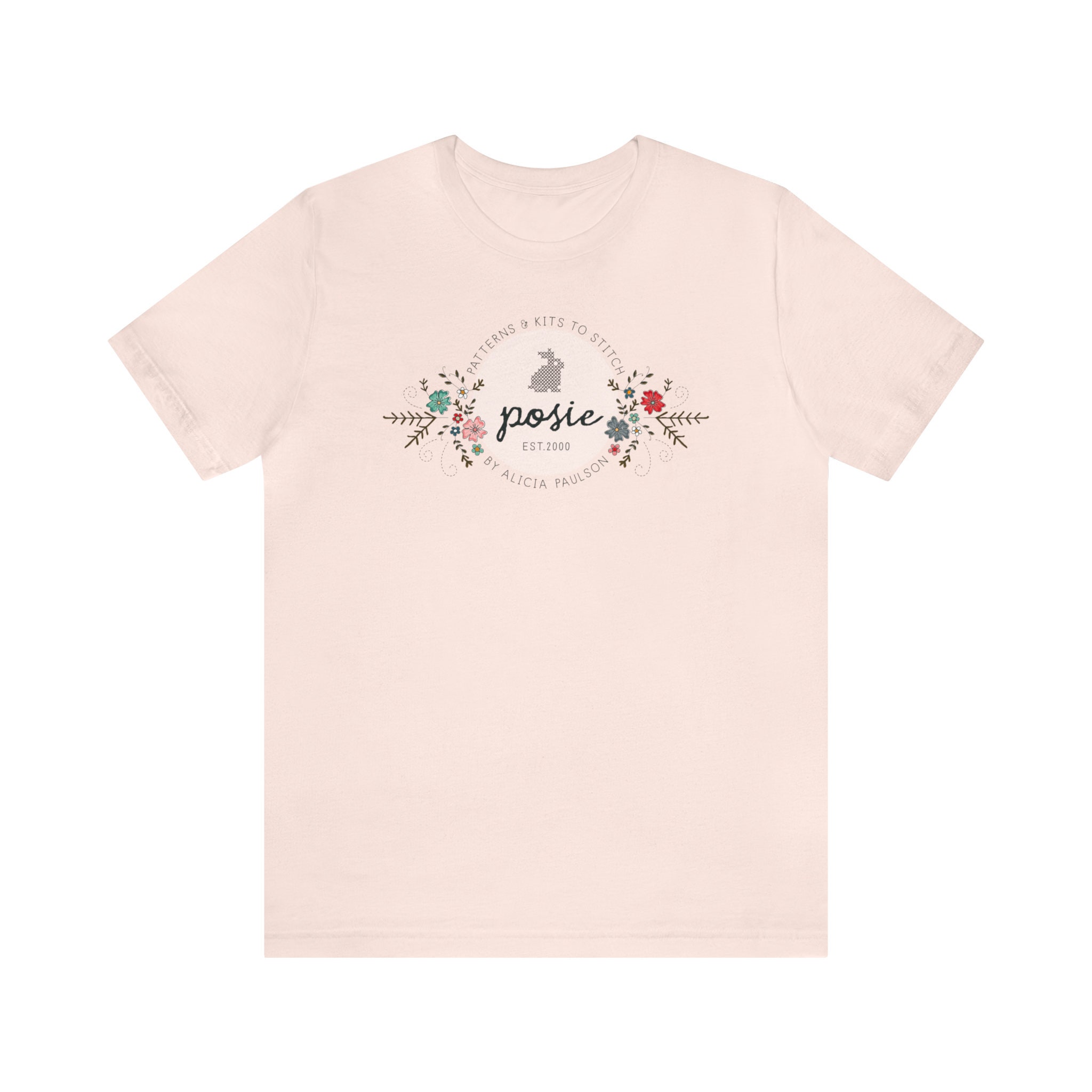 Posie Logo Tee Shirt, Posie Patterns and Kits to Stitch, Posie by ...
