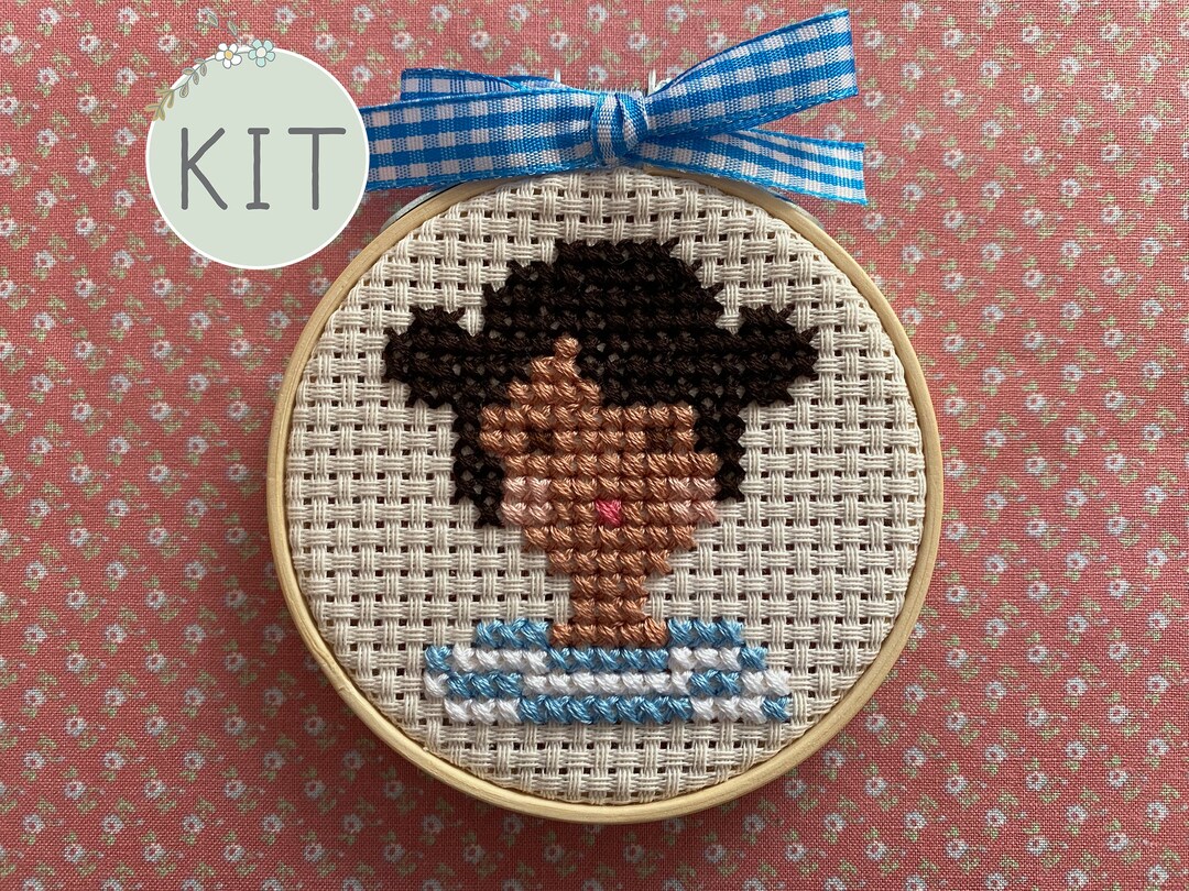 Kids Cross Stitch Kit, Montessori Sewing Kit, Waldorf Sewing Kit, Tween ...