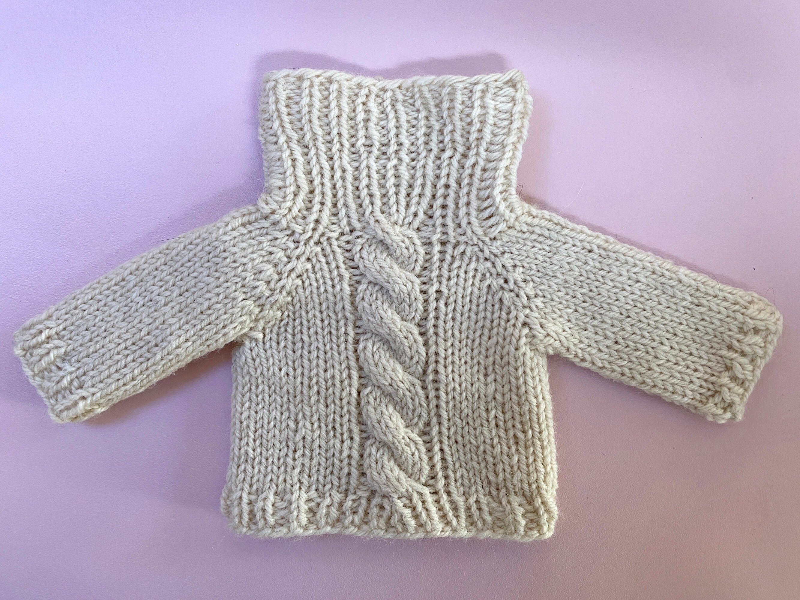 Doll Sweater Knitting Pattern, Doll Clothes Pattern PDF, Knitted Doll ...