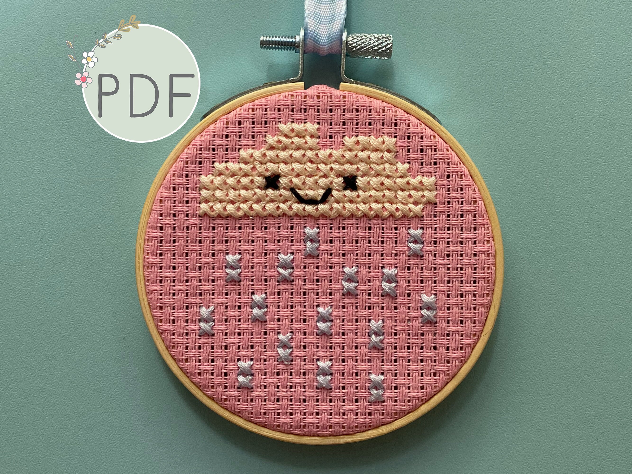 Cross Stitch PDF Pattern for Beginners Instant Download Easy - Etsy