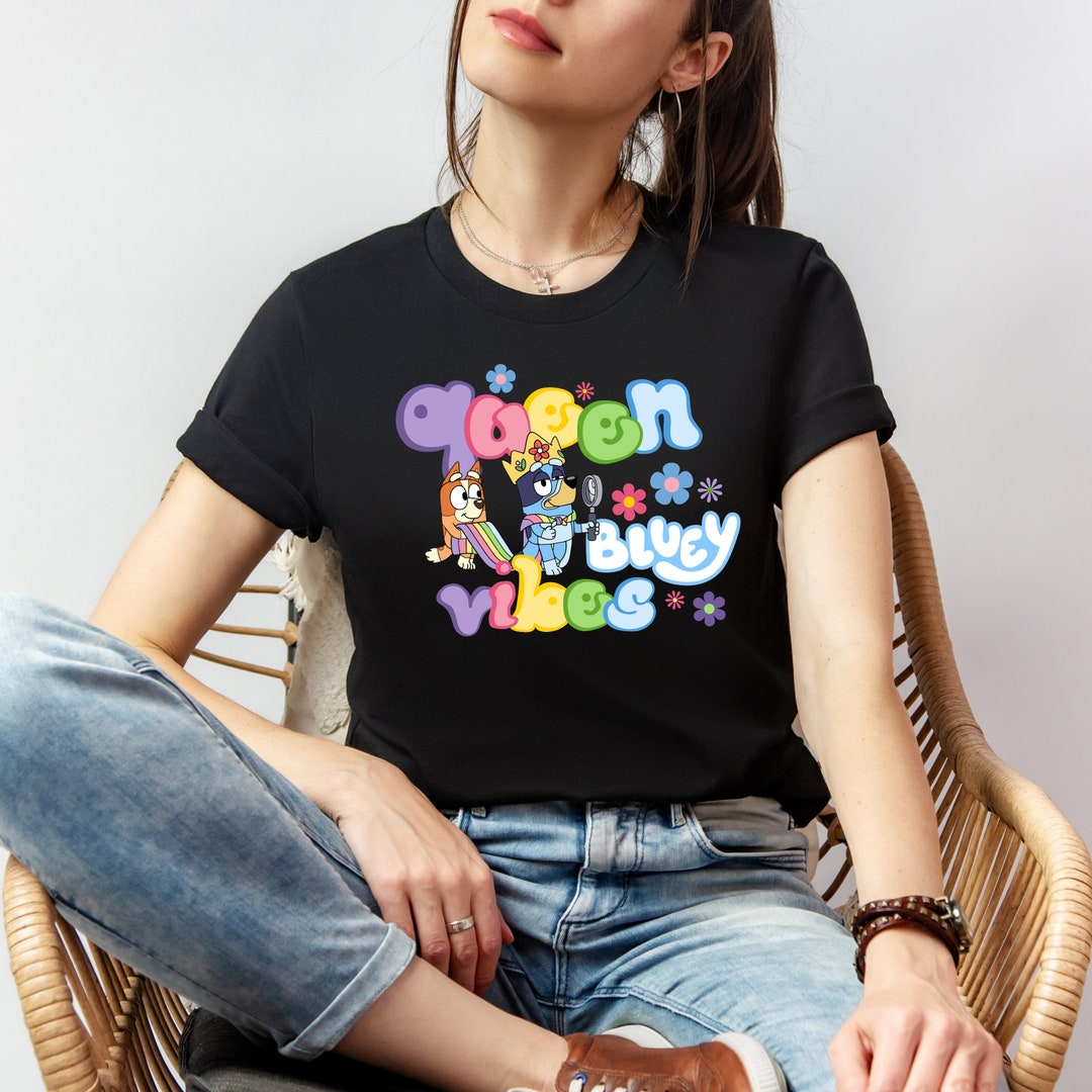 Queen Mom Bluey Shirt Queen Mom Bluey Queen Mom Queen Mum Queen Mom ...