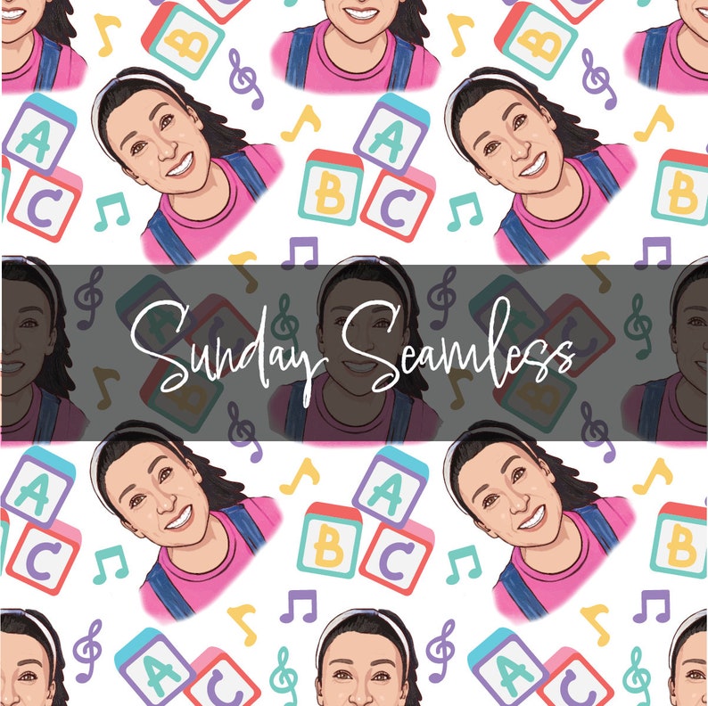 Ms. Rachel Songs for Littles Seamless Pattern Seamless File - Etsy Ireland