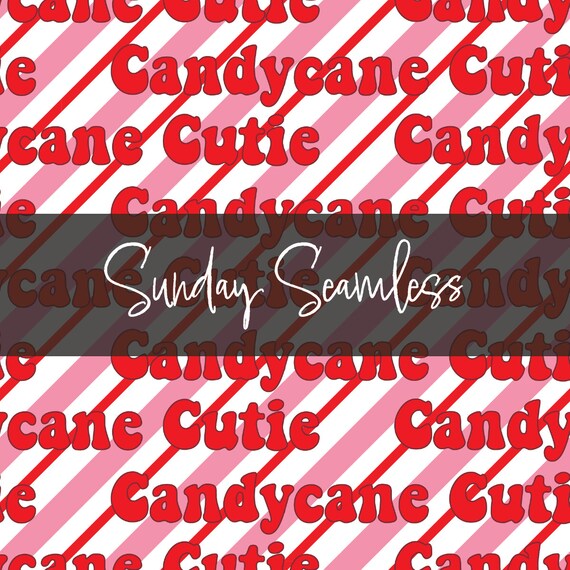 Candy Cane Pattern Seamless