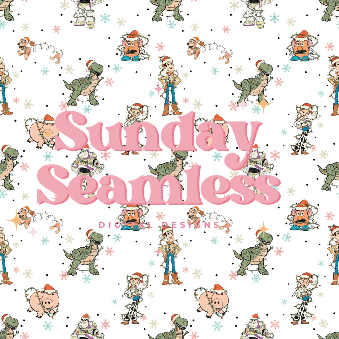 Toy Friends Inspired Seamless Seamless Pattern, Seamless, File ...