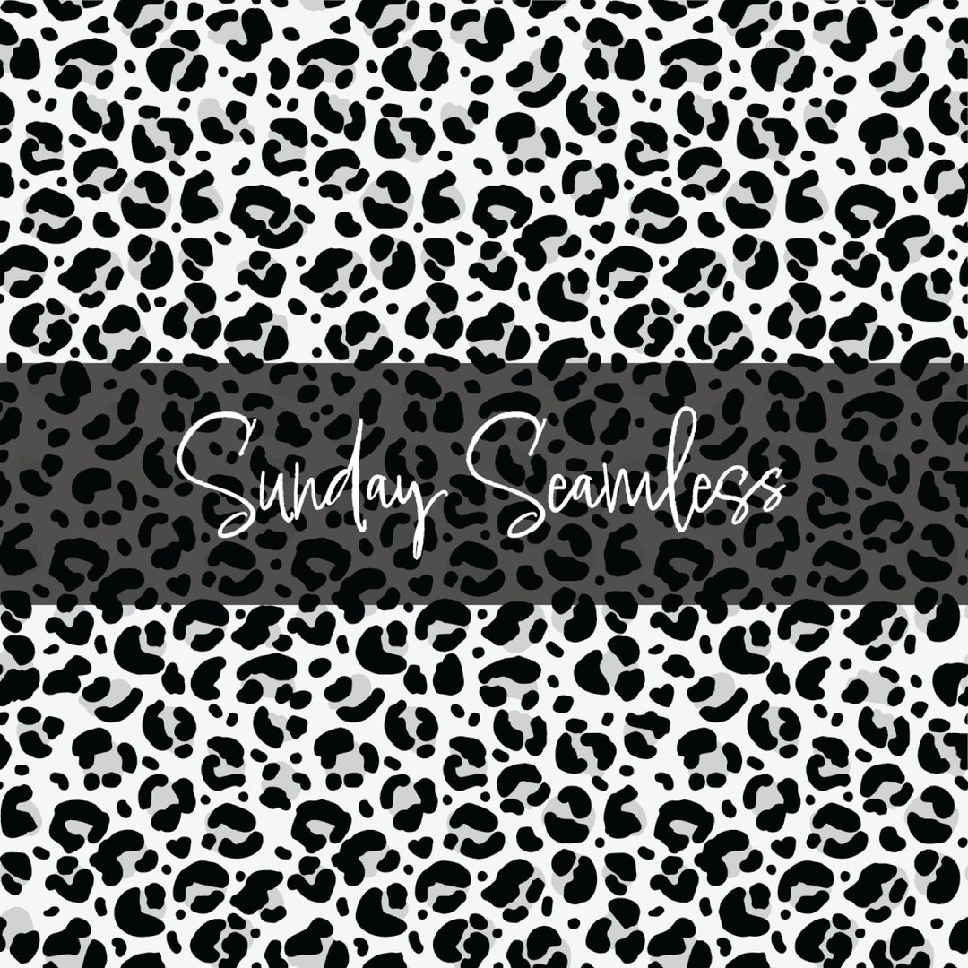 Light Grey Snow Leopard Seamless Pattern Seamless File - Etsy