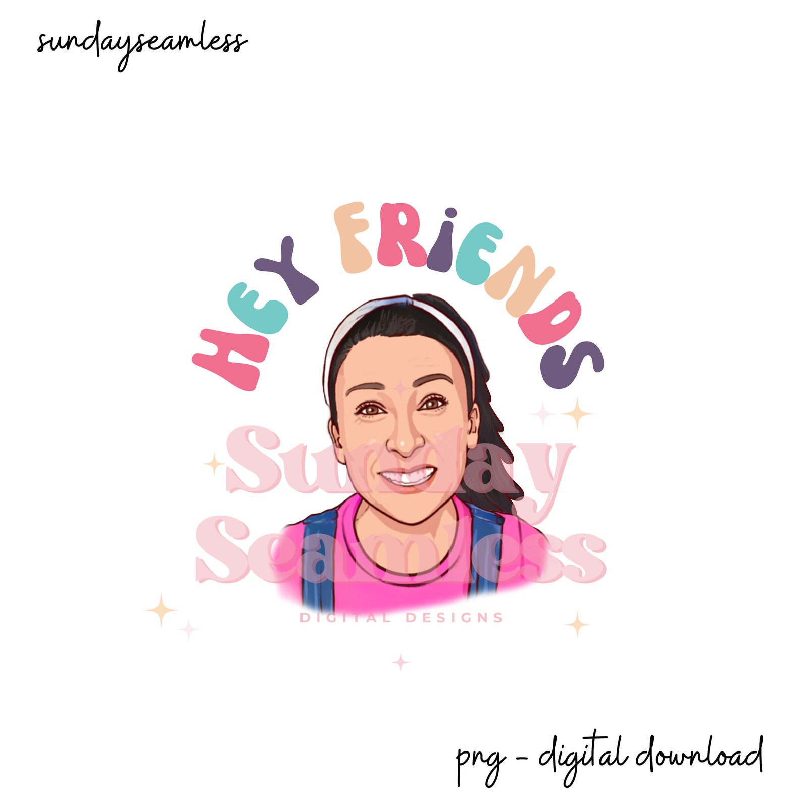 Hey Friends Ms Rachel PNG DIGITAL DOWNLOAD, Mom Trending Png, Ms Rachel ...