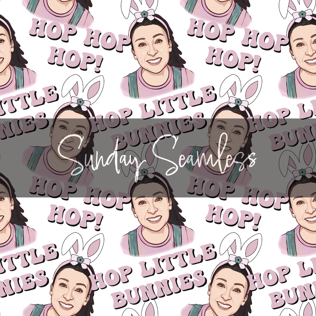 Ms. Rachel EASTER Seamless Pattern, SEAMLESS, File, Fabric Printing, Ms ...