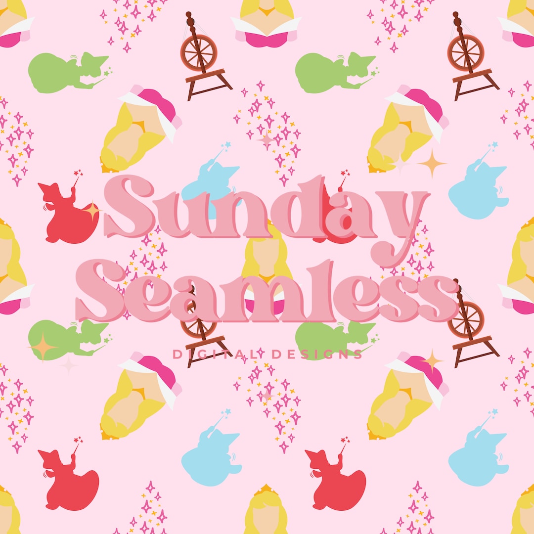 Princess Texture Seamless Pattern, Seamless, File,princess Seamless ...