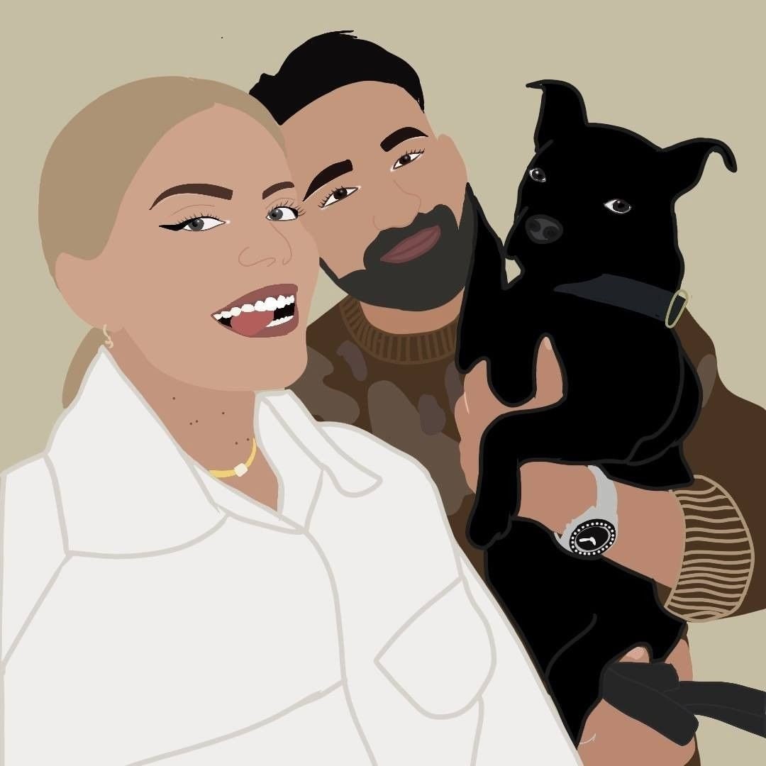 Personalized Drawing REALISTE Face Illustration Wedding - Etsy