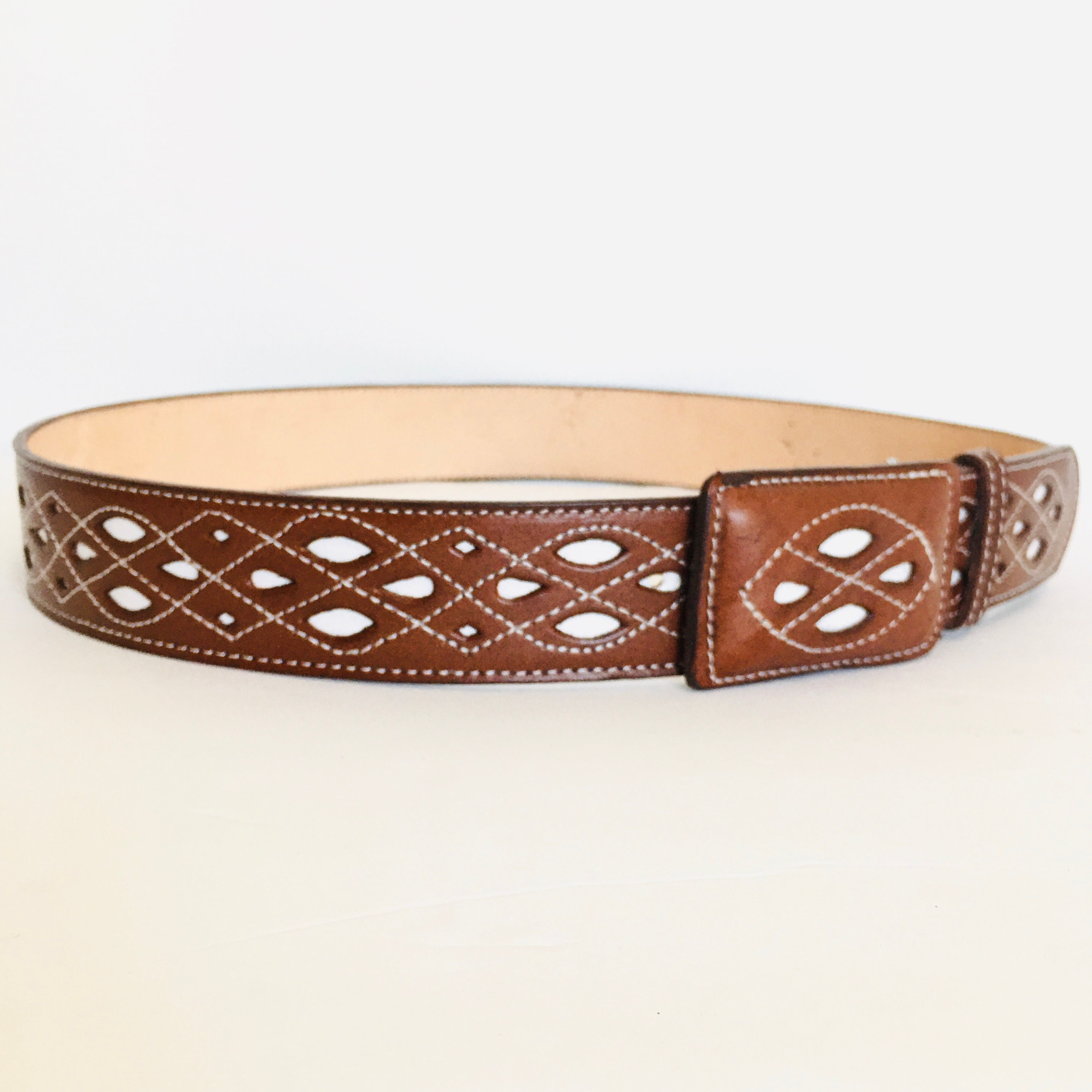 Men's Western Rodeo Belt 2 Inch, Cowboy Belt Double Layer . Cinto ...