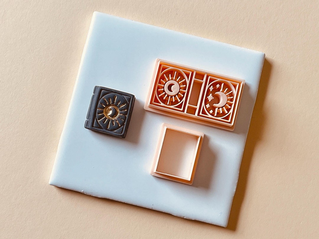 Book #1 (moon & Sun) Polymer Clay Cutter (set) - Etsy