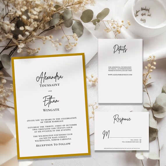 Officemax Wedding Invitation