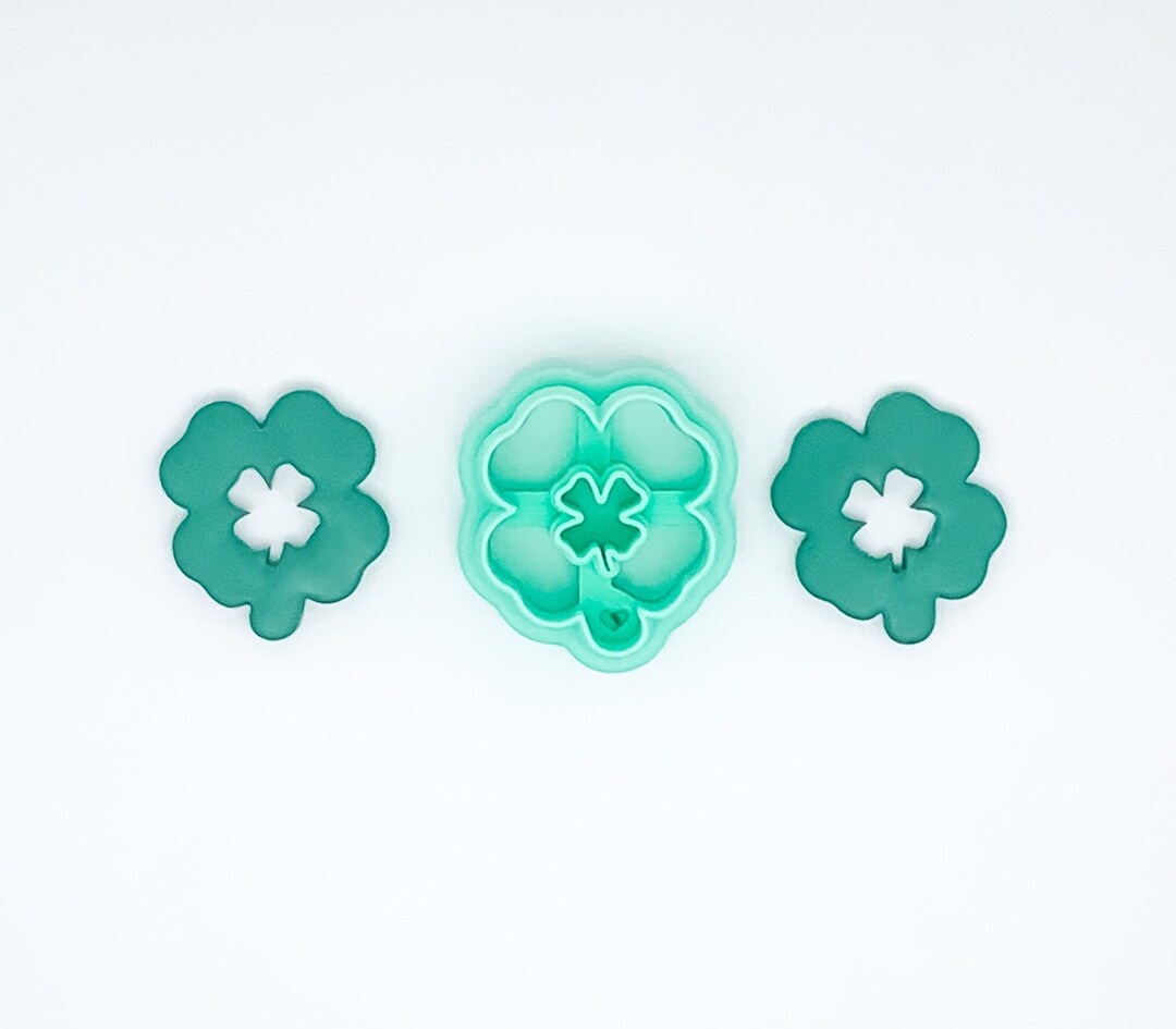 Four Leaf Clover Cutout Tapered Clay Cutter St. Patrick's Day Irish ...