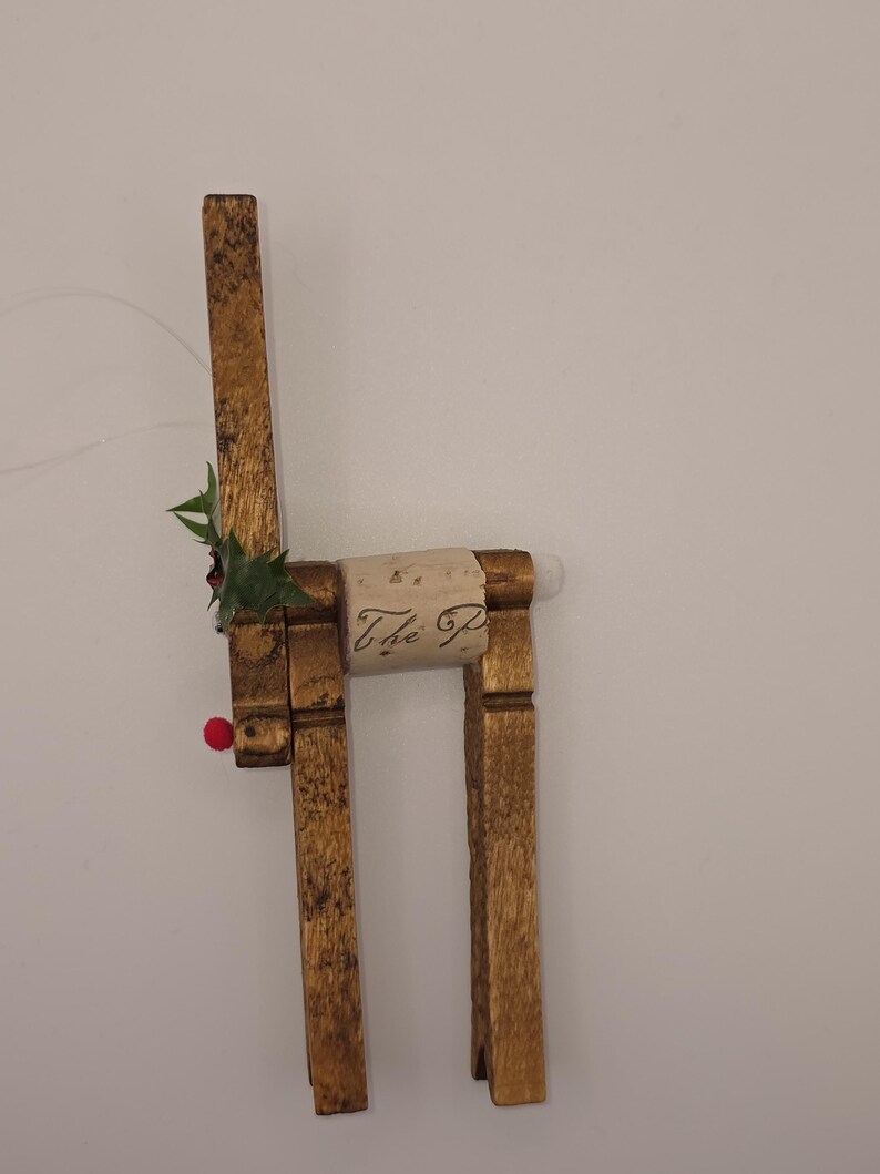 Clothespin Reindeer With 4 Legs - Etsy
