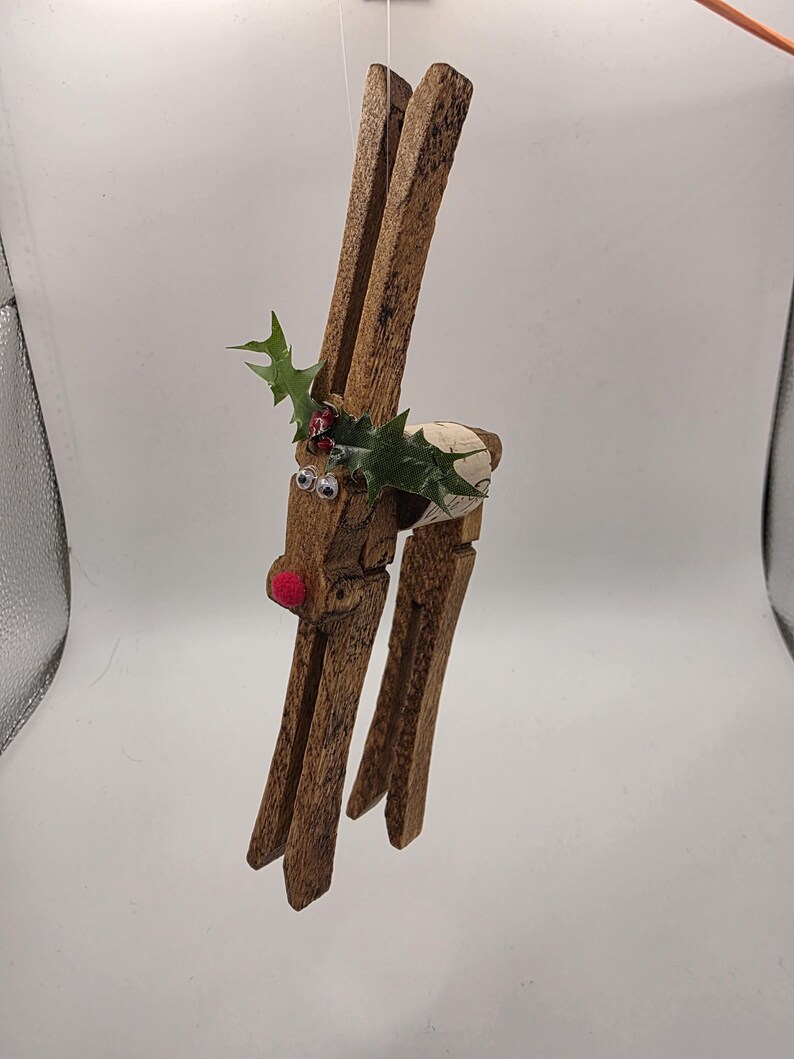 Clothespin Reindeer With 4 Legs - Etsy